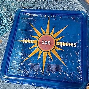 Solar Sun Rings SSSA-SB-02 UV Resistant Above Ground Inground Swimming Pool Hot Tub Spa Heating Accessory Square Heater Solar Cover, Sunburst