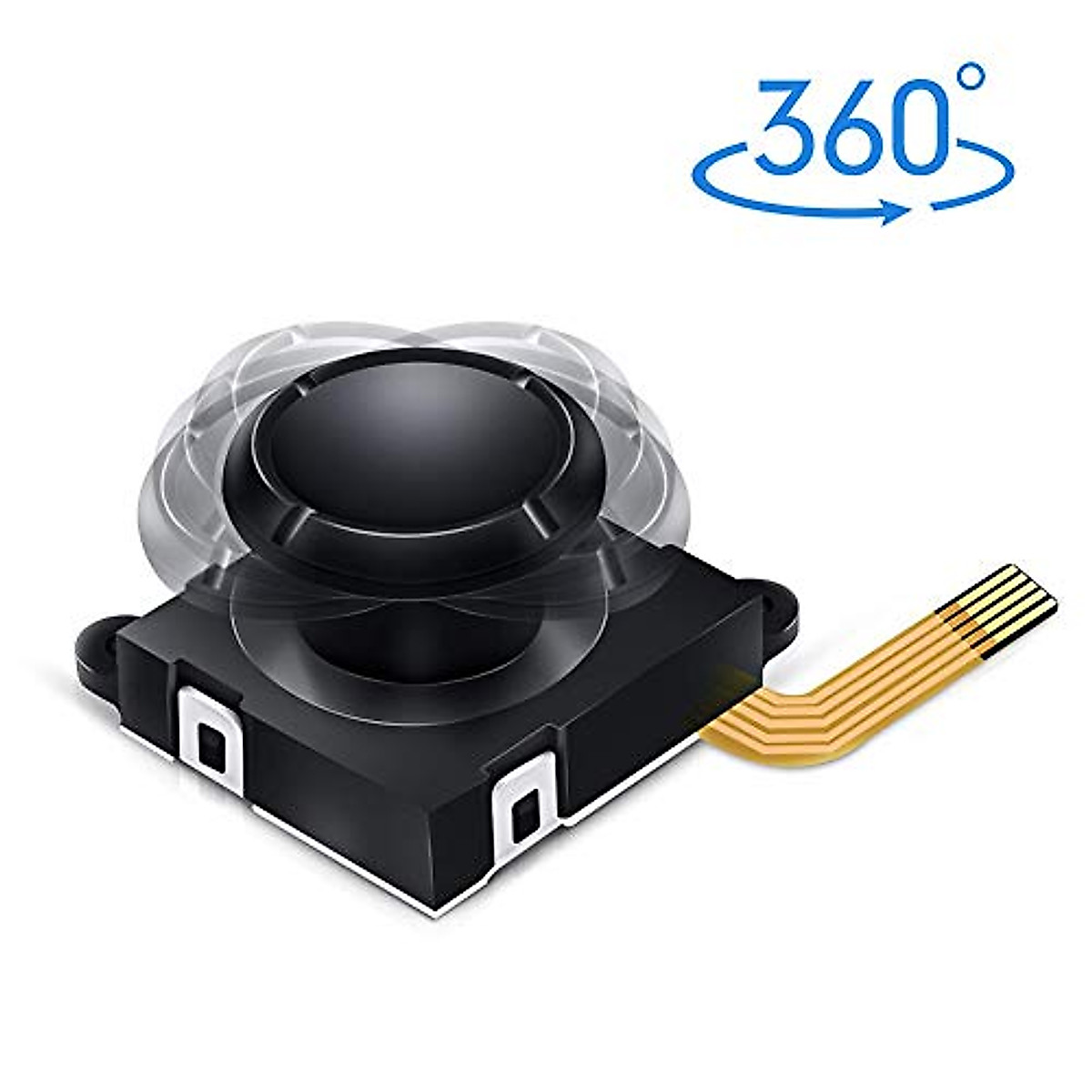 Joystick Kit,Joycon Drift Repair Kit,3D Replacement Joystick Analog Thumb Stick with Thumb Stick Caps,Y Screws,Joysticks,Y Tri-Wing Screwdriver,Cross Screwdriver,Tweezers(13pcs)