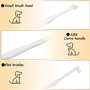 Xthrotsenk 3 Pack Kitten Toothbrush Cat Toothbrush Nano Dog Toothbrush Small Breed Toothbrush for Dogs Puppy Dog Teeth Brush Pet Tooth Brush Soft Nano Bristles Dental Care Toothbrushes