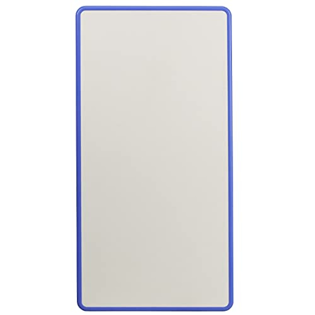 Flash Furniture 23.625''W x 47.25''L Rectangular Blue Plastic Height Adjustable Activity Table with Grey Top