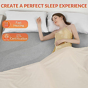 STARBEDIA Heated Mattress Pad Full Size, Soft Breathable Electric Mattress Pad with 10 Heat Settings & 10 Hours Auto Shut-Off, Deep Pocket Electric Heating Bed Warmer with Overheat Protection