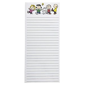 Graphique Magnetic Notepad - Peanuts Gang Grocery and Shopping List - Fun Decorative To-Do List - Perfect House Warming Gifts - 100 Tear off Sheets (4" x 9.25" x .5")