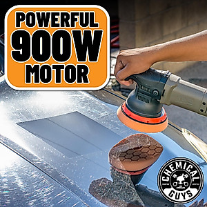 Chemical Guys TORQ15DA 15MM Long-Throw Random Orbital Polisher Kit, Digital Display, (Safe for Cars, Trucks, SUVs, & More) 900W, 15mm Orbit - 8 Items