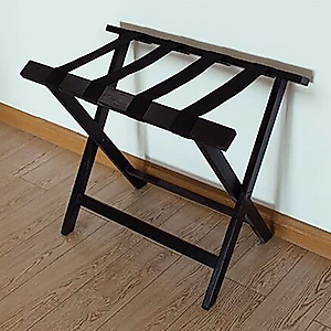 ELEdvb Luggage Rack Luggage Rack Hotel Room Foldable Solid Wood Suitcase Holder Luggage Rack Shelving Suitcase Backpack 66 31 56cm