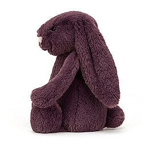 Jellycat Bashful Plum Bunny Stuffed Animal, Medium