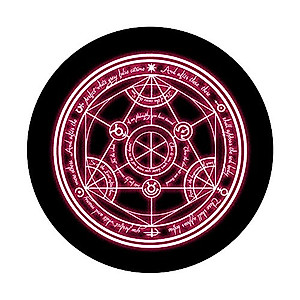 Blackcraft Human Transmutation Circle Witch Symbol PopSockets PopGrip: Swappable Grip for Phones & Tablets