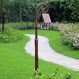 MODEBHD European Outdoor Lantern Post Light Column Lamp Vintage Tradition Antique Garden Fence Post Lights Lawn Street Lights Table Lamp Villa E27 Decoration Illumination Bollard Lamp Floor Lamps