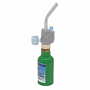 Flame King 1/4-lb Empty Refillable Propane Cylinder Tank - Reusable & Transportable - Safe and Legal Refill Option - UL1769 Listed Valve