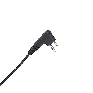 Pdflie 2 Pin M1 Throat Mic Headset with PTT Mic FBI Security Acoustic Tube Earpiece for Motorola Mag One BPR40 CLS1110 CLS1410 CP185 CP200 CP200D DLR1020 DLR1060 DTR650 DTR700 RDM2070D RDU4100 Radios