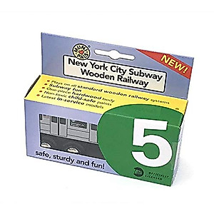 Munipals Wooden MP01-1105 NYC MTA Subway 5 Train Lexington Ave Express R142 Car