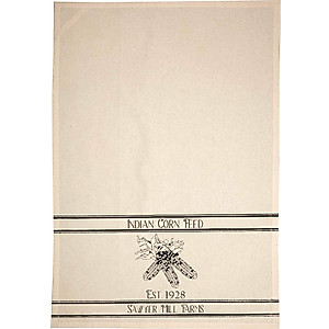 VHC Brands Sawyer Mill Kitchen-linens, Towel Set of 2 19x28, Corn & Plow