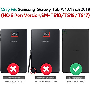 Case for Samsung Galaxy Tab A 10.1 2019 (SM-T510) Premium Slim PU Leather Stand Folding Folio Cover for Samsung Galaxy Tab A 10.1 Inch Tablet SM-T510/T515 2019 Release Modle -Turquoise