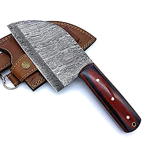 Handmade damascus Steel cleaver chopper knife chef knife