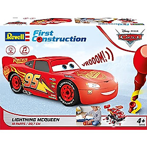 Revell 00920 First Lightning McQueen Disney Cars (Light & Sound) 1:20 Scale, Red