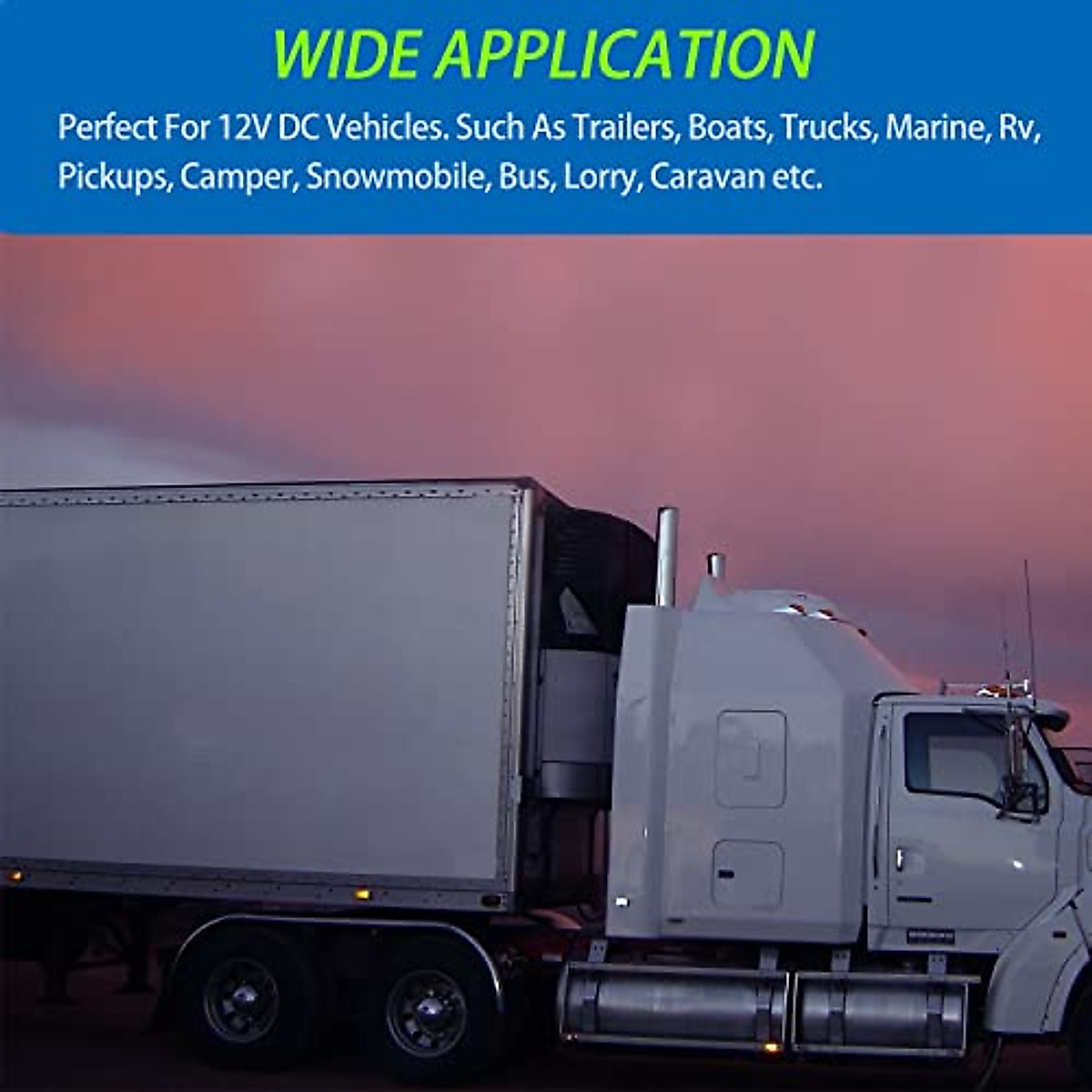 Serlainxin Led Trailer Marker Lights, Trailer Amber Side Marker Lights, Rectangular Light Reflectors For Trailers, Dot Approval Trailer Clearance Lights, Utility Trailer Running Lights, 2Pack