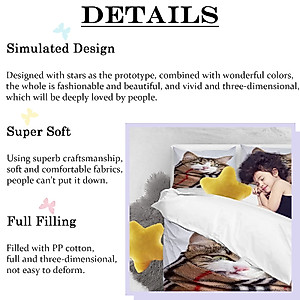 zhidiloveyou Star Pillow Plush Yellow, Stuffed Star Shaped Pillow Cute Toy for Kids 15.7 inch