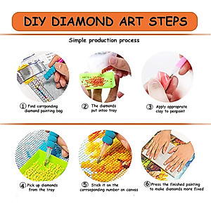 AREOPNMG Christmas 5D Diamond Painting Kits for Adults Beginners,DIY Winter Candles Diamond Art,Full Round Drill Diamond Dot Gem Art Kits,Sweet Home Wall Decor 12x16 Inch
