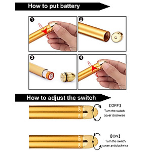 Amirce Face Massager Roller Golden 3D Roller Electric Facial Roller and T Shape Facial Roller Massager Kit Face Roller