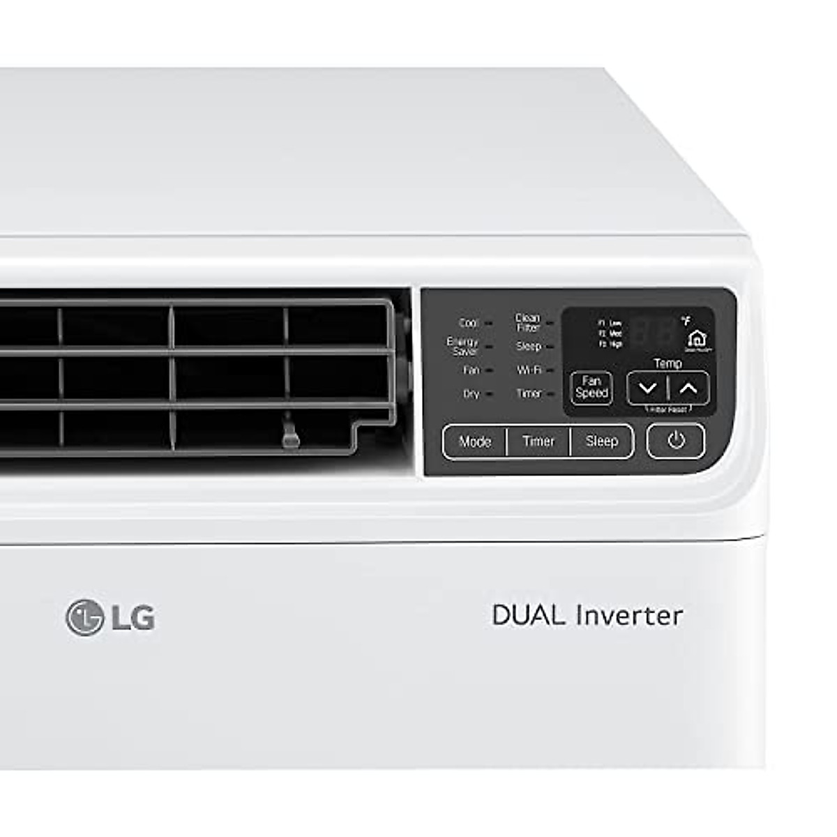 LG 9,500 BTU Dual Inverter Smart Window Air Conditioner, Cools 450 Sq. Ft., Ultra Quiet Operation, Up to 15% More Energy Savings, ENERGY STAR®, works with LG ThinQ, Amazon Alexa and Hey Google, 115V