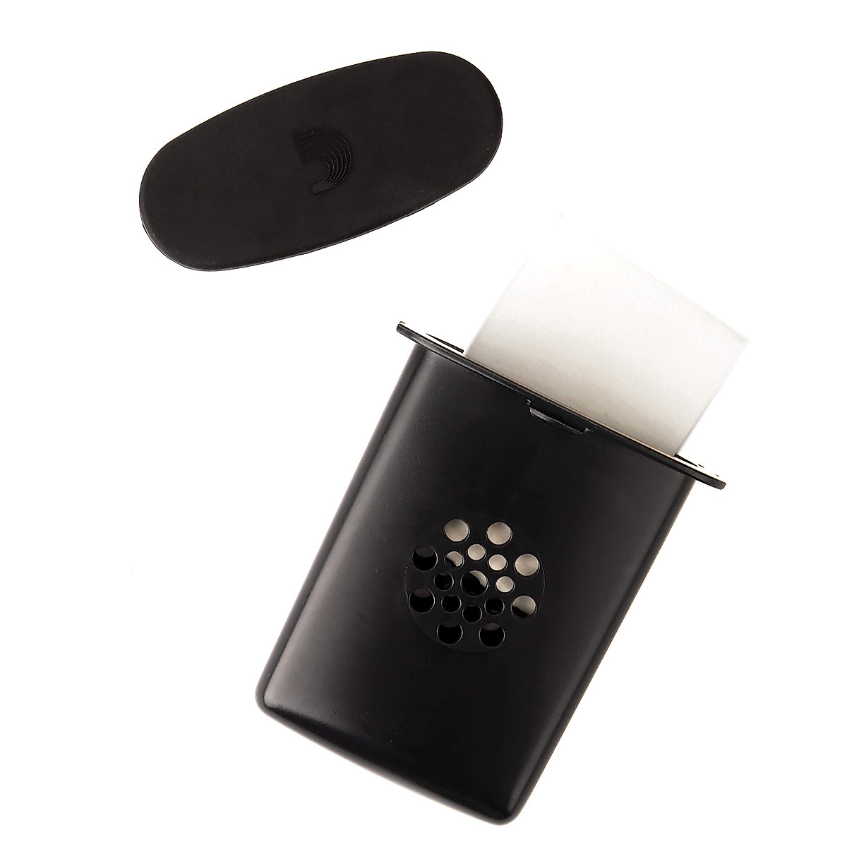 D'Addario Accessories Guitar Humidifier Pro - Acoustic Guitar Soundhole Humidifier with Sponge - Non Drip - Suspends from Strings - Holds 12x Weight in Water