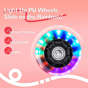 Electric Wiggle Car, ANPABO 2 in 1 Wiggle Car Ride on Toy with Pedal, Adjustable Length, Light Up Wheels, Rechargeable Battery, Anti-Rollover Structure, Swing Car with Music for Kids 3 Years and Up