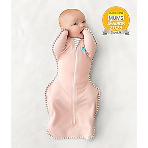 Love to Dream Swaddle UP, Baby Sleep Sack, Self-Soothing Swaddles for Newborns, Improves Sleep, Snug Fit Helps Calm Startle Reflex, New Born Essentials for Baby, 13-19 lbs, Pink