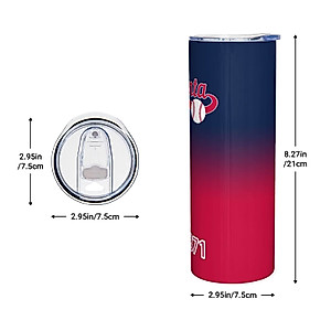 EBBUGAS Atlanta EST 1871 Tumblers 20oz Straight Skinny Car Cups Sports Travel Coffee Mug, Stainless Steel, Insulated,Classic Collection Gifts for Men Women Fans.