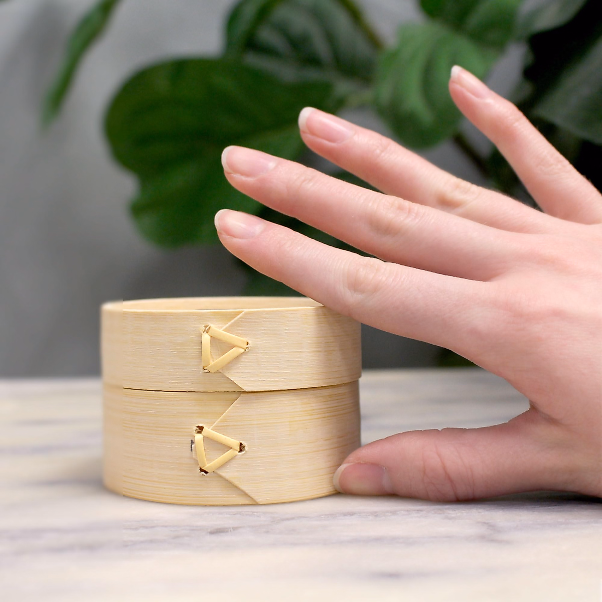 BambooMN 3 Inch Mini Bamboo Dim Sum Dumpling Steamer Basket for Dessert Party Favors Wedding Birthday Home Decorations Supplies, BambooMN 30 Pieces