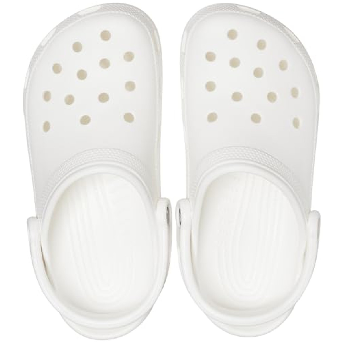 Crocs Unisex-Adult Classic Clogs (Best Sellers), White, 2 Men/4 Women