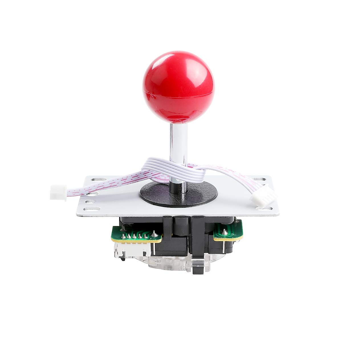 Hikig 1 Player DIY Arcade Cabinet Parts Kit, 10x LED Arcade Buttons + 1x 5PIN Joystick + 1x Zero Delay USB Encoder for Mame Jamma PC Games & Raspberry Pi, Red Kit