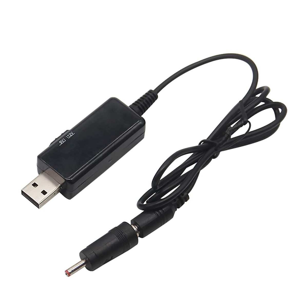 HiLetgo USB Boost Converter Cable DC 5V to 9V 12V USB Step-up Cable USB to DC 5.5x2.1mm 3.5x1.35mm USB Power Supply Adapter UBS Power Voltage Boost Converter Max Power 18W