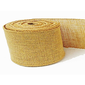 3 roll Pack Burlap Ribbon 3" x 5 Yards Natural Jute Total 3 X 5 Yard Rolls, (Natural, 3inch X 15yards)