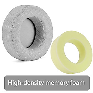 Upgrade VirtuosoXT Gray Thicker Earpads - Ear Cushion Compatible with Corsair Virtuoso RGB Wireless SE/Virtuoso XT Gaming Headset, Breathable, High-Density Noise Cancelling Foam, Added Thickness