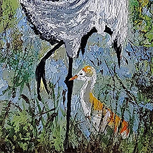 SOLD Protecting, Wildlife by Internationally Renowned Painter Yary Dluhos