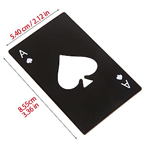 HiAnifri Liphontcta Bottle Opener, Poker Card Opener Stainless Steel CreditGarden Sculpture Outdoor Decoration