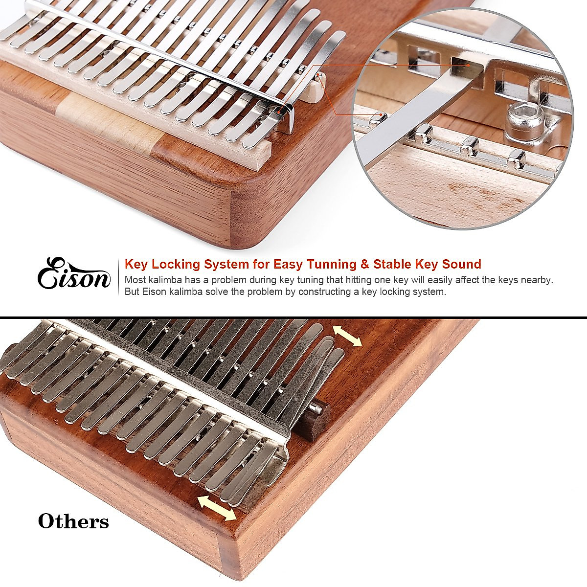 Wooden kalimba piano 17 (kalimba-17)