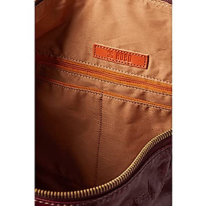 HOBO Sheila Tote-Style Handbag for Women - Side Exterior Slip Pocket, Detailed Hardware Accents, and Guitar strap Merlot One Size One Size