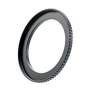 Breakthrough Photography 77mm to 82mm Step-Up Lens Adapter Ring for Filters, Made of CNC Machined Brass with Matte Black Electroplated Finish