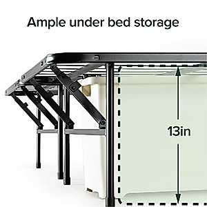 ZINUS 6 Inch Green Tea Cooling Gel Memory Foam Mattress and SmartBase Metal Mattress Foundation Set / Bed and Mattress Set / No Box Spring Needed / Mattress in a Box, Full