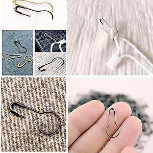 Transun Moo 500Pcs Black Safety Pins 0.8" Metal Bulb Pins Gourd Pin Clothing Tag Pins Calabash Pin for DIY Craft, Home Accessories