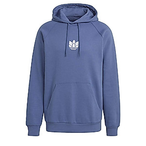 adidas LOUNGEWEAR Adicolor 3D Trefoil Graphic Hoodie Men's, Blue, Size S