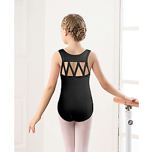 DANSHOW Tank Dance Leotards for Girls,Back M Straps(6001-XL-06)