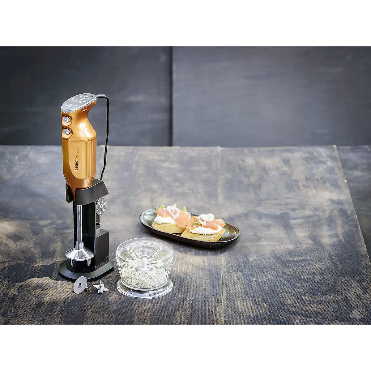 Bamix Immersion Hand Blender Table Stand DeLuxe – White – Compatible with our Mono and DeLuxe Immersion Blender Models – Perfect for Storing and Showcasing your bamix Immersion Blenders