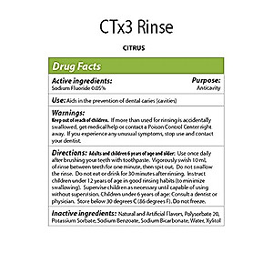 CariFree Maintenance Rinse (Citrus): Fluoride Mouthwash | Dentist Recommended Anti-Cavity Rinse | Xylitol | Neutralizes pH | Freshen Breath | Cavity Prevention | Alcohol Free