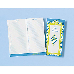 Designer Greetings Greeting Card Organizer Box with Dividers and Calendar, Peacock Design (Holds Up to 40 Greeting Cards, 5.5” x 7.25” or Smaller)