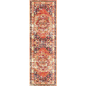nuLOOM Vintage Mackenzie Runner Rug, 2&#039; 6&quot; x 6&#039;, Orange