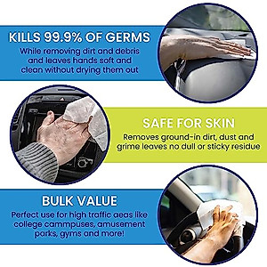 TMD Car Cleaning Wipes - Auto Cleaning Wipes All Purpose - Car Wipes for Car Screen, Window, Dashboard, Car Seat, Carpet, Exterior Cleaning, Dust, Grime, Grease & More - Car Interior Wipes