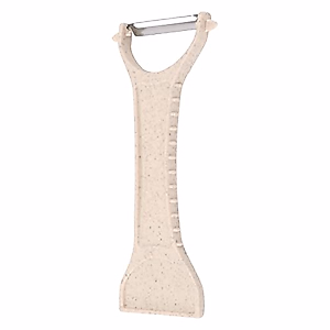 Fruit Peeler, Ergonomic Potato Peeling Tool Sharp Head for Kitchen (Beige)