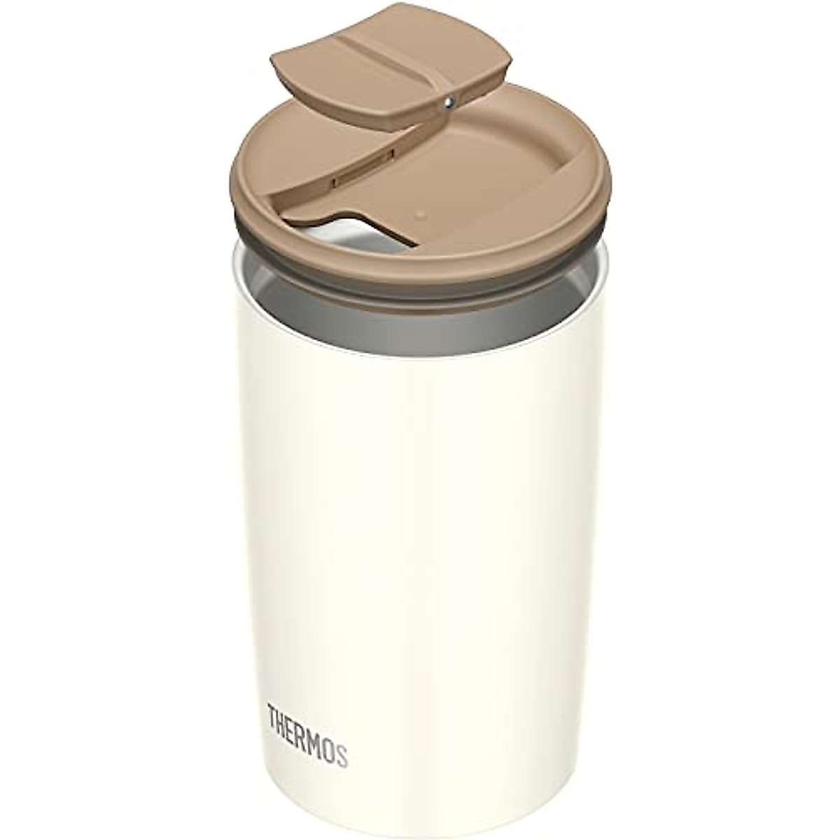 Thermos JDP-400 WH Vacuum Insulated Tumbler with Lid, 13.5 fl oz (400 ml), White