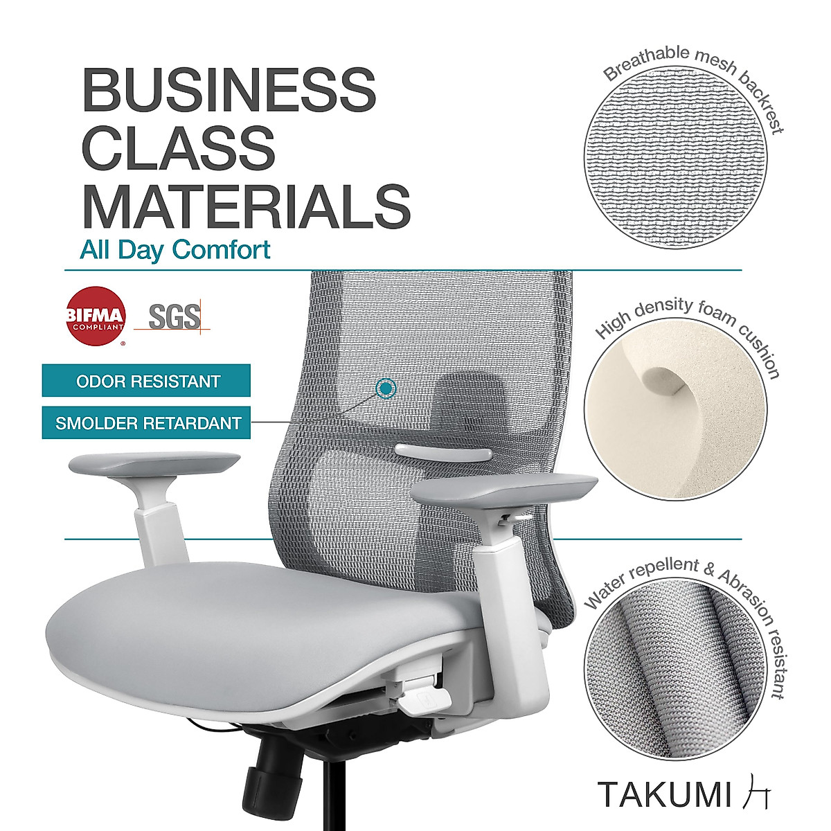 Takumi Ergonomic Office Chair Reclining High Back Mesh Chair, Home Office Desk Chairs with Wheels, Ergonomic Chair, Mesh Office Chairs with Lumbar Support, Best Office Chairs for Long Hours!
